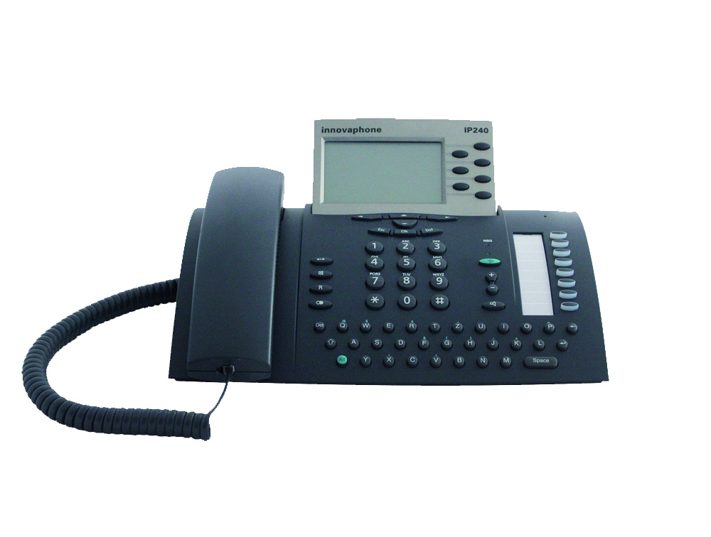 innovaphone IP240: IP Telefon mit Farbdisplay, frontal – E-KOMM – IT ...